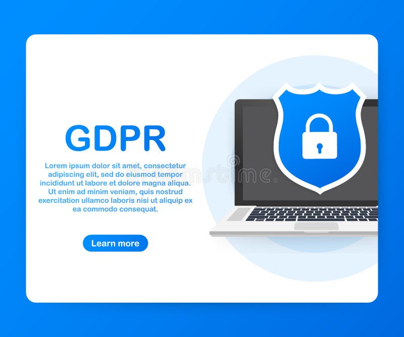 General Data Protection Regulation - GDPR Isometric Concept. Vector ...