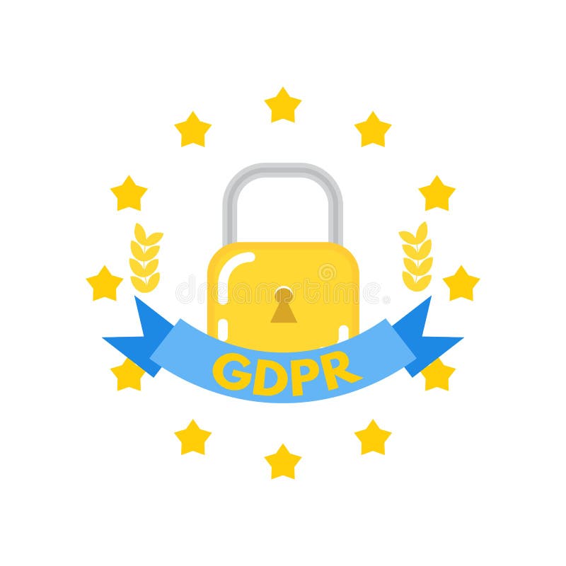 General Data Protection Regulation - GDPR Logo. Stock Vector ...