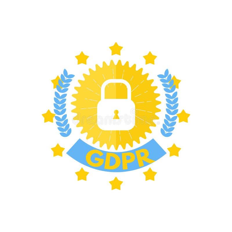 General Data Protection Regulation - GDPR Logo. Stock Vector ...