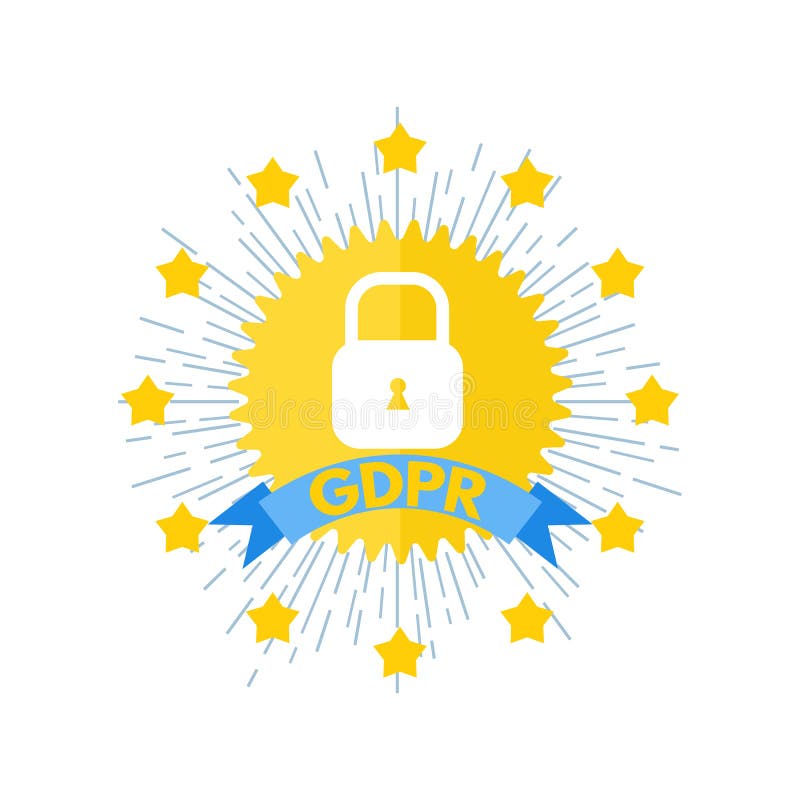 General Data Protection Regulation - GDPR Logo. Stock Vector ...
