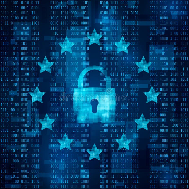 General Data Protection Regulation - GDPR. Padlock Symbol, Data Secure ...