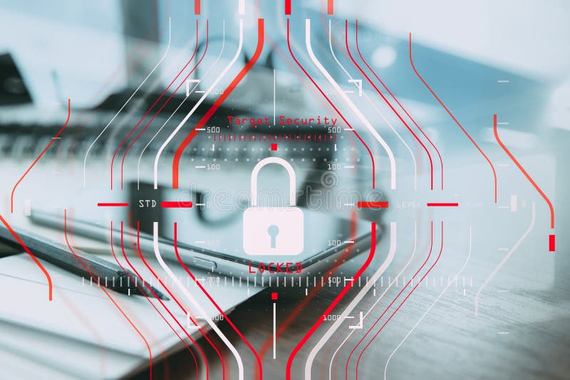 General Data Protection Regulation (GDPR) and Security Concept.Computer ...