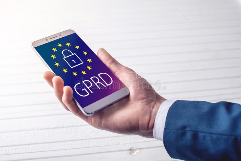 General Data Protection Regulation GDPR . the Text with the EU Flag ...