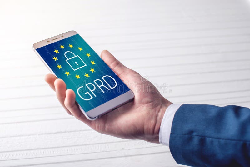 General Data Protection Regulation GDPR . the Text with the EU Flag ...