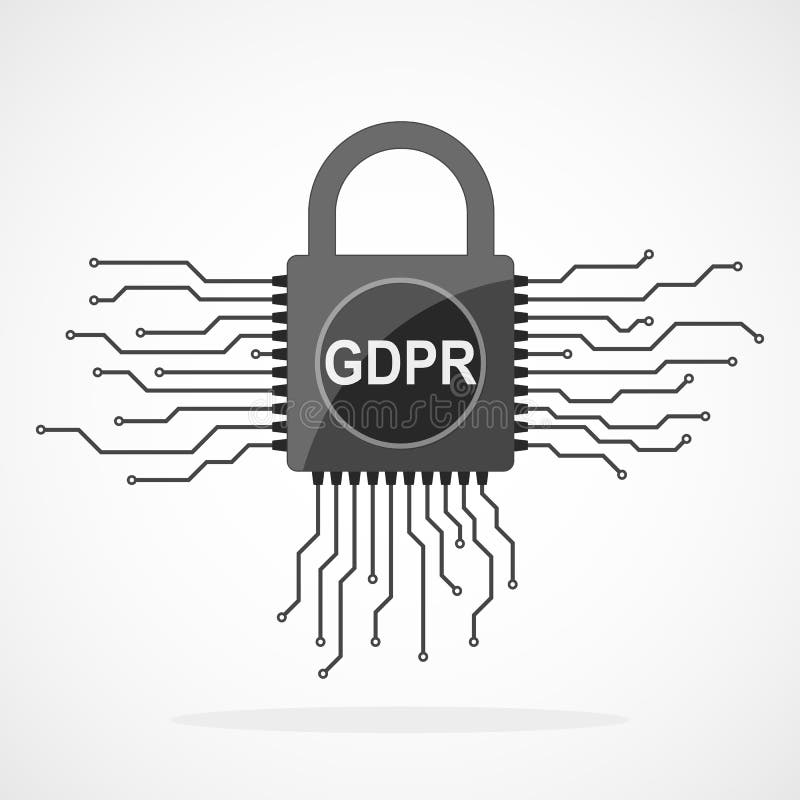 General Data Protection Regulation GDPR. Vector Illustration Stock ...