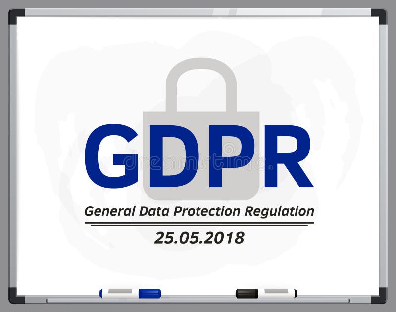 General Data Protection Statement. Safe As in Safe. Stock Vector ...