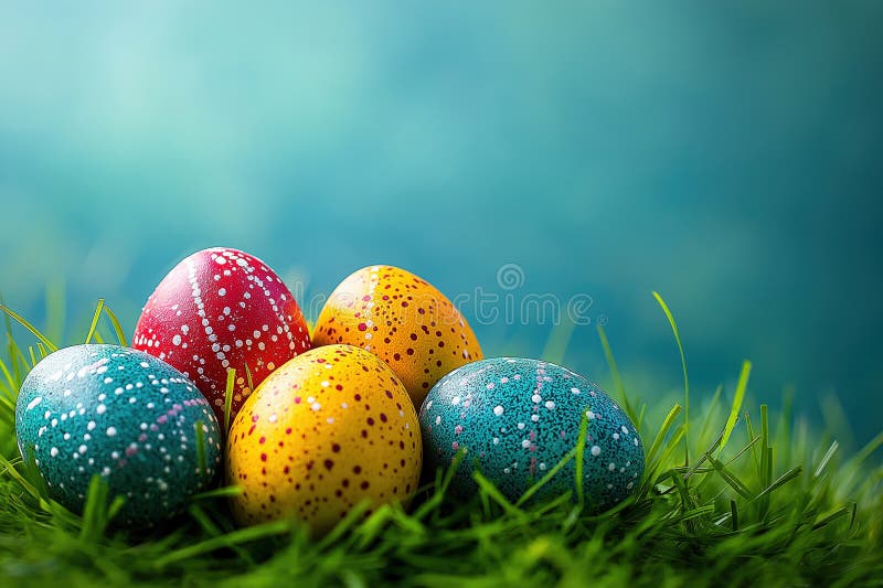 A General Easter Scene, Joyful and Festive, Holiday Theme. Stock ...