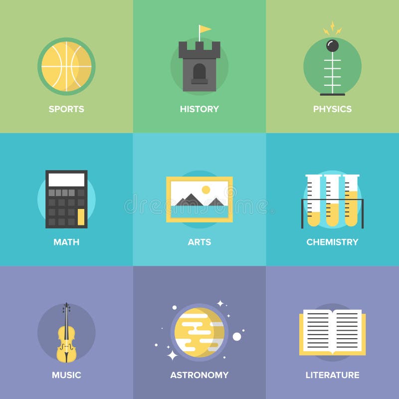 Education Elements Watercolor Vector Objects Stock Vector ...