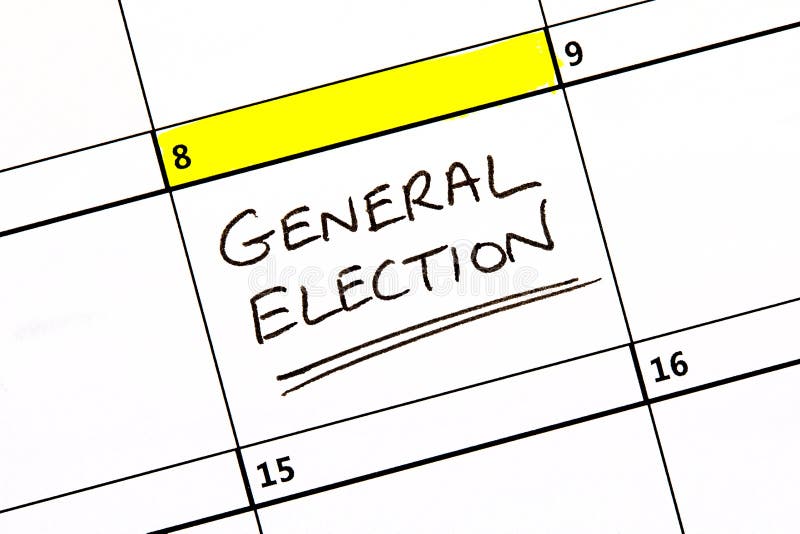 General Election Date on a Calendar Stock Image - Image of paper, party ...