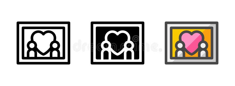 Multipurpose Photo Vector Icon in Outline, Glyph, Filled Outline Style ...