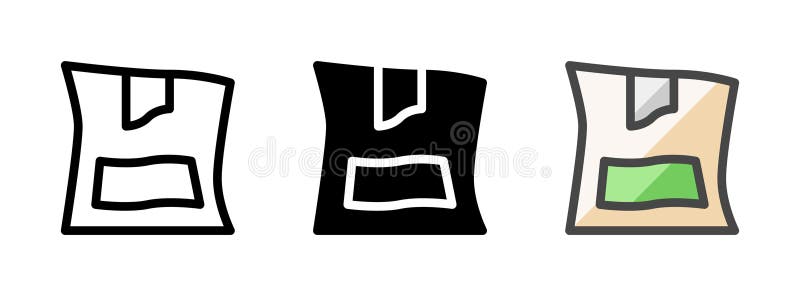 Multipurpose Broken Box Vector Icon in Outline, Glyph, Filled Outline ...