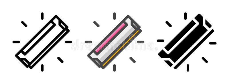 Multipurpose RGB RAM Vector Icon in Outline, Glyph, Filled Outline ...