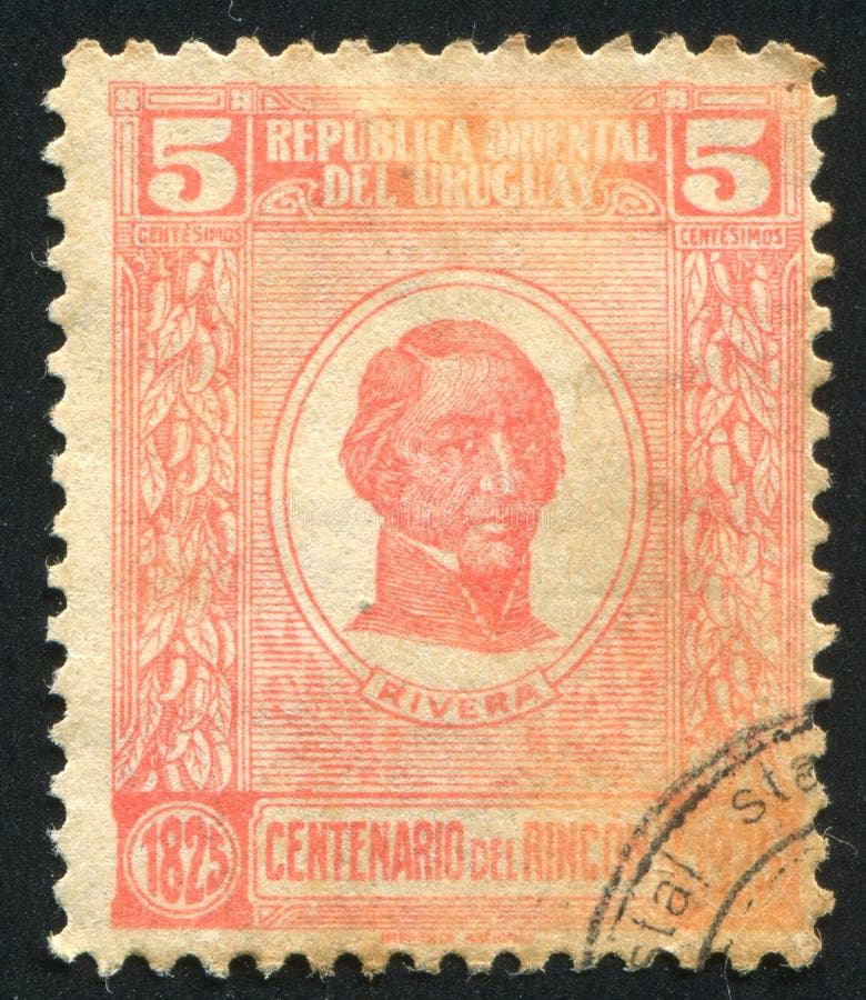 General Fructuoso Rivera foto de archivo editorial. Imagen de postal ...