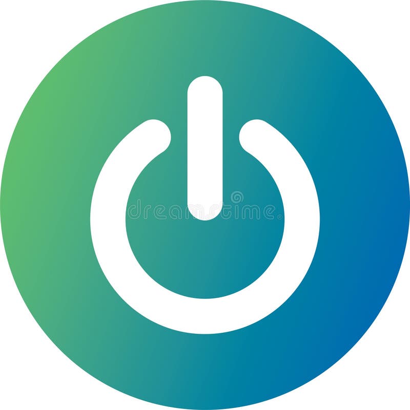 The Power Symbol of Icon Design Stock Illustration - Illustration of ...