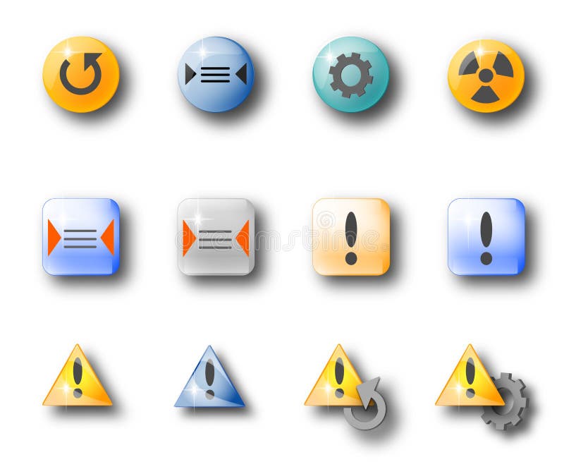 General icons stock vector. Illustration of icon, test - 3048105