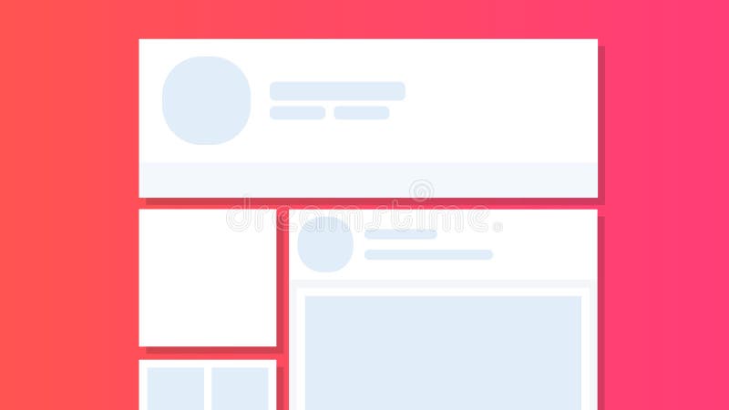 General Interface of Social Networks in Flat Style Stock Vector ...