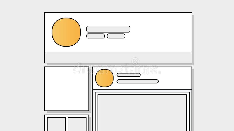 General Interface of Social Networks Stock Vector - Illustration of ...