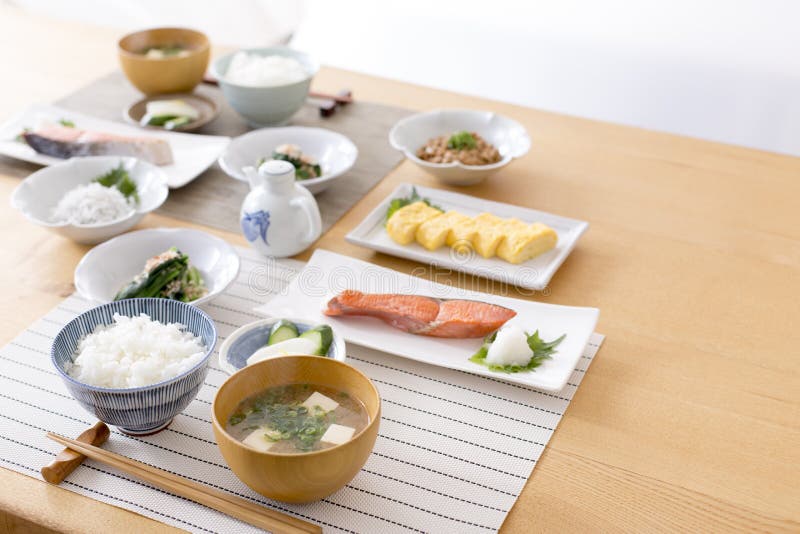 General Japanese breakfast stock image. Image of breakfast - 169950363