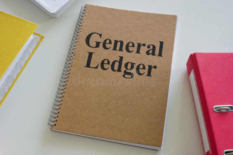 General Ledger on an Office Desk. Symbolizes Accounting. Stock Photo ...