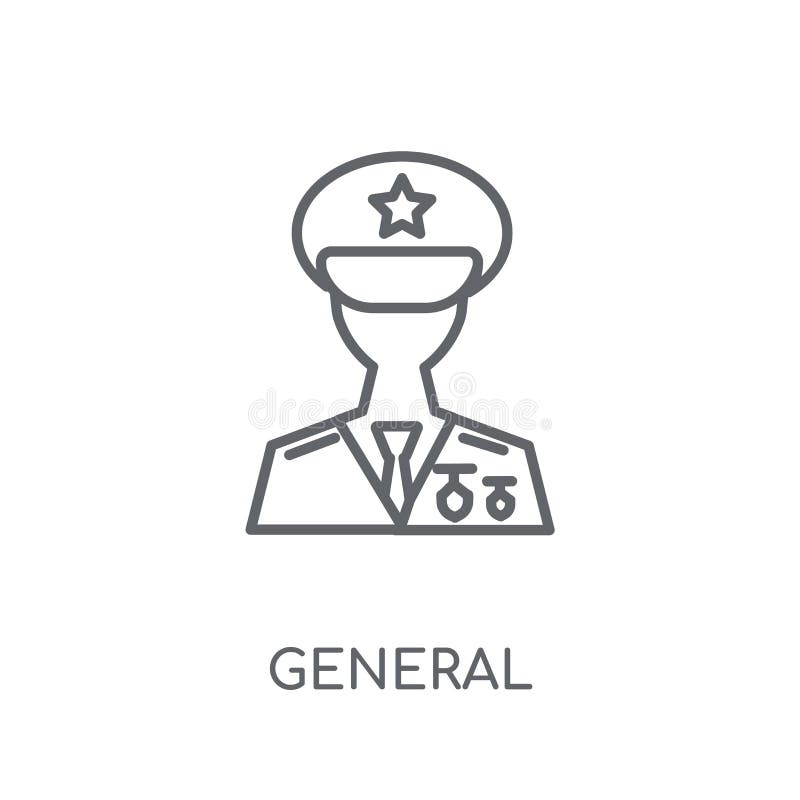 General Linear Icon. Modern Outline General Logo Concept on Whit Stock ...