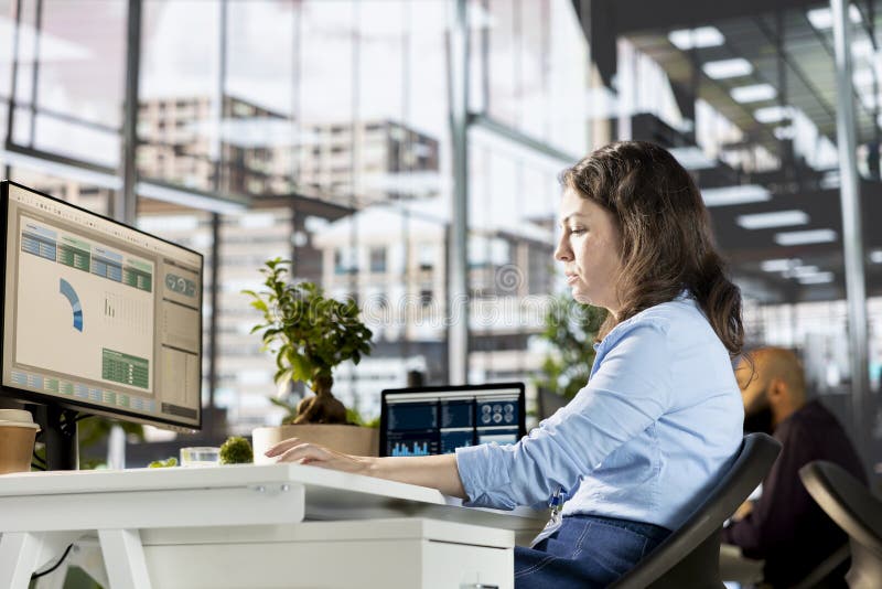 General Manager Engaged in Budget Analysis and Strategy Development Stock Photo - Image of ...