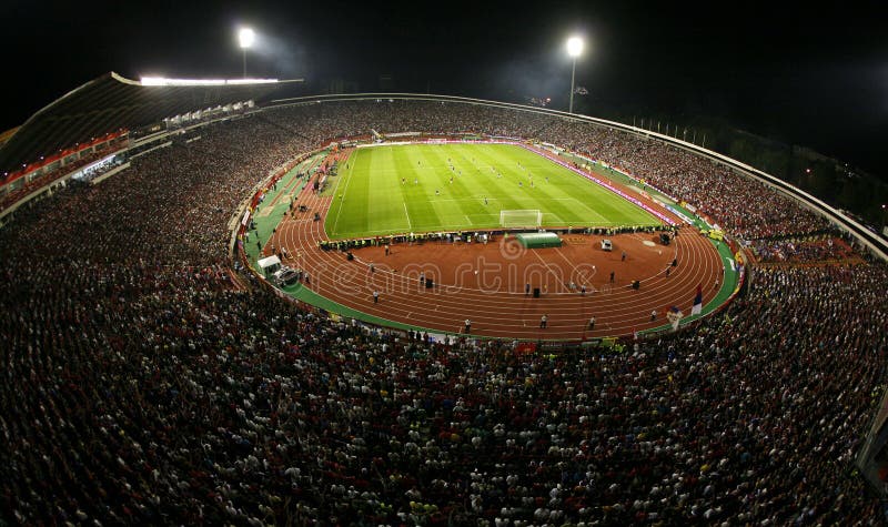 General Overview of the Red Star Belgrade Stadium Editorial Stock Photo ...