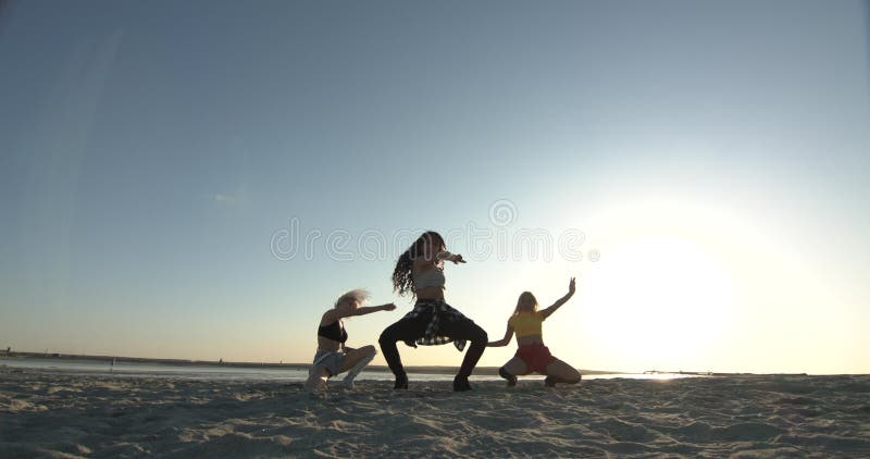 Young Cheeky Girl Dancing Hip-hop Stock Video - Video of femininity ...