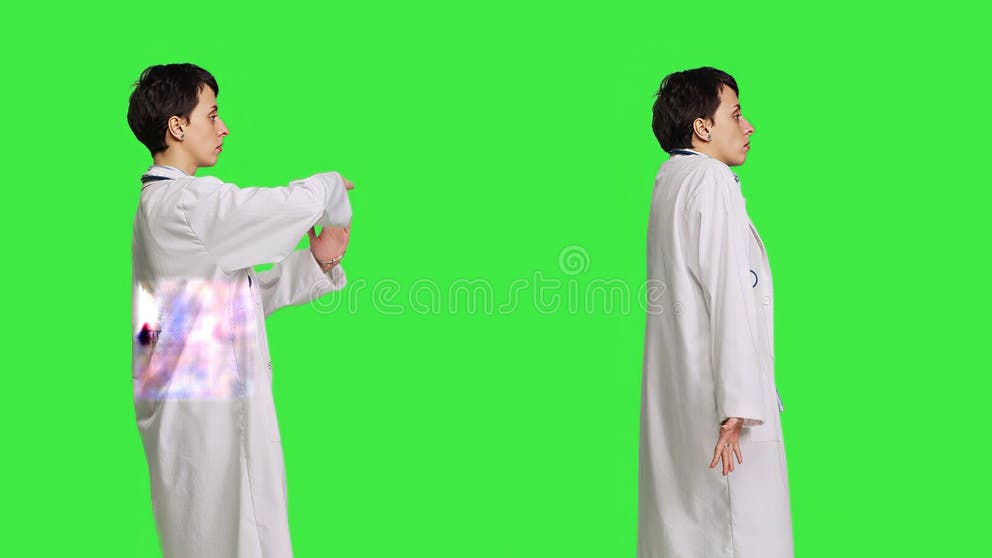 General Practitioner Doing Timeout Symbol and I Dont Know Sign in ...