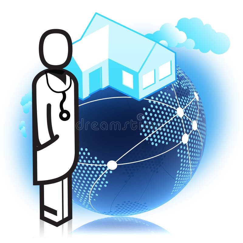 General Practitioner with Set Icons Stock Vector - Illustration of ...