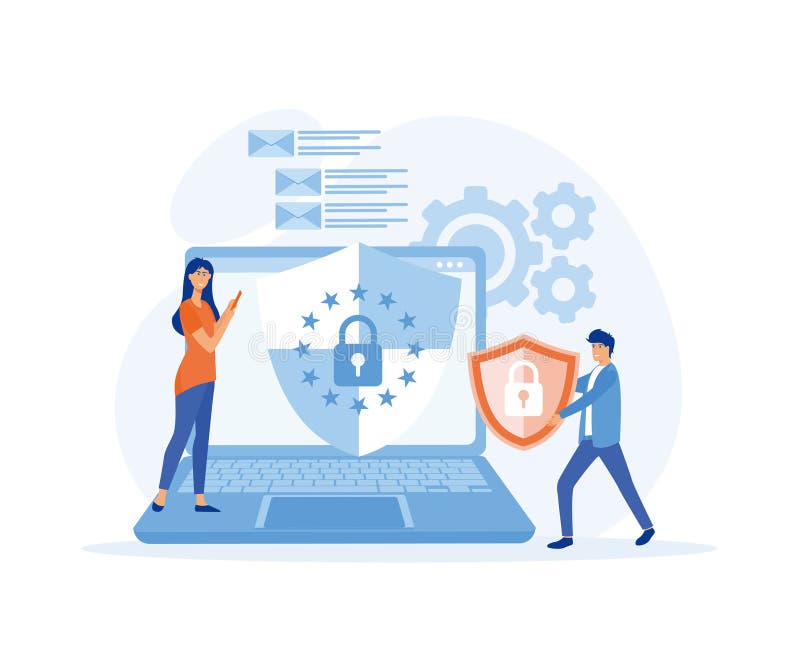 Privacy Politics Concept, General Rules for Data Protection, General ...