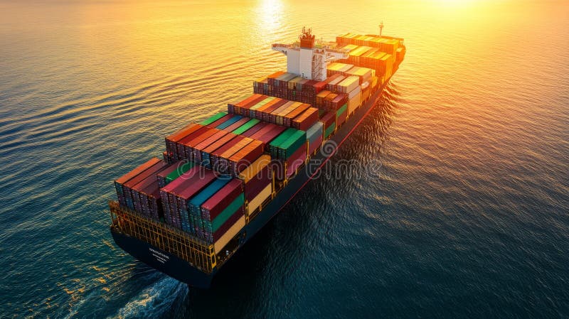 A General-purpose Cargo Ship, Armed with Powerful Cranes, is Sailing on ...