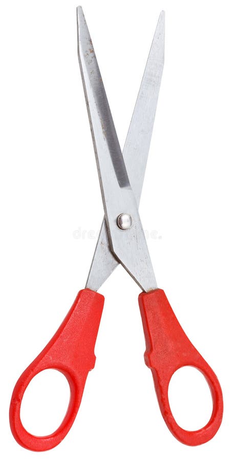 Pair Standard Scissors Red Handles Stock Photos - Free & Royalty-Free ...