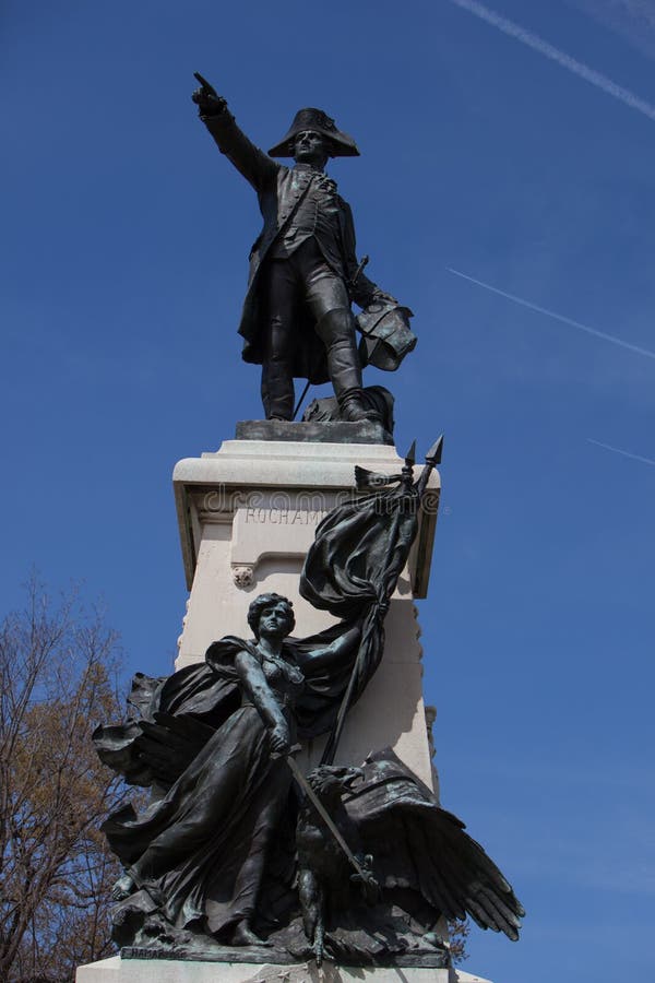 Park-Washington DC General-Rochambeau Pointing Statue Lafayette ...