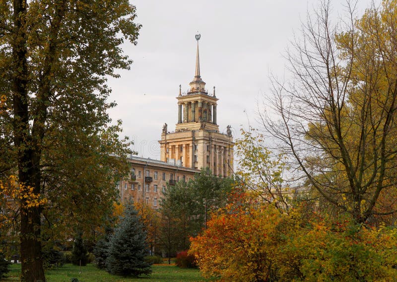 General S House in the Stalinist Style Stock Image - Image of spire ...