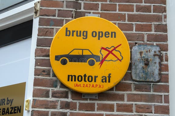 General Sign Bridge Open at Amsterdam the Netherlands 30-6-2020 ...