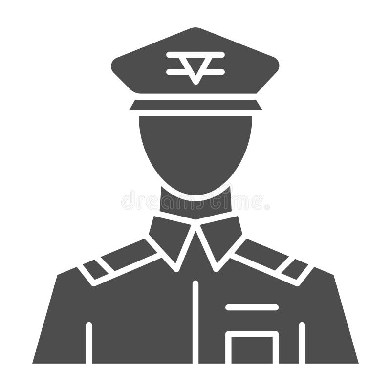 General Solid Icon. Commander Vector Illustration Isolated on White ...