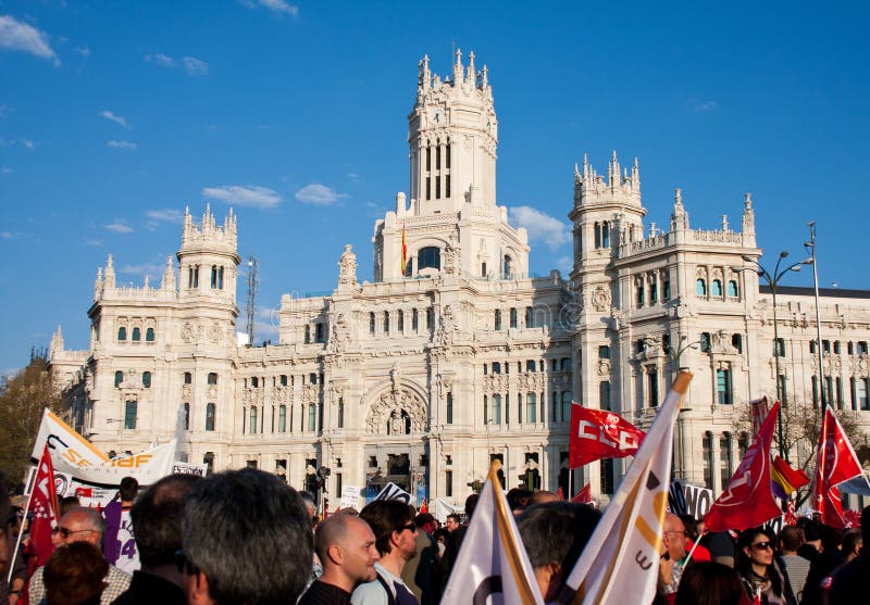 General strike editorial stock photo. Image of madrid - 24132963