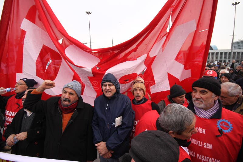 General Strike in Turkey. editorial photo. Image of asphalt - 23629411