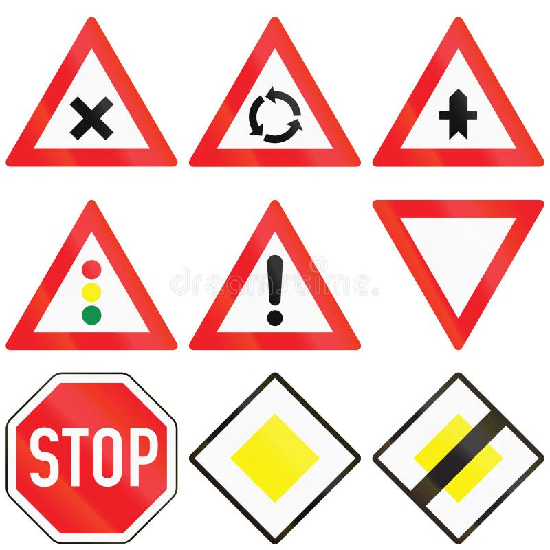 Austria Traffic Sign Stock Illustrations – 363 Austria Traffic Sign ...