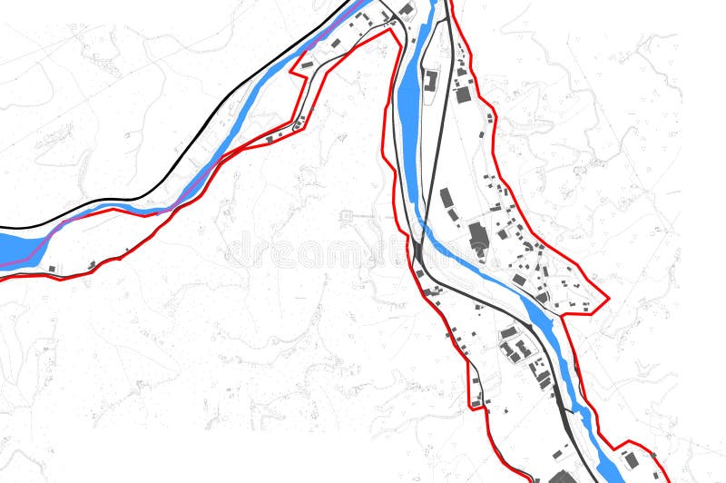 General Urban Plan with Urban Destinations, Roads, Buildable Areas and ...