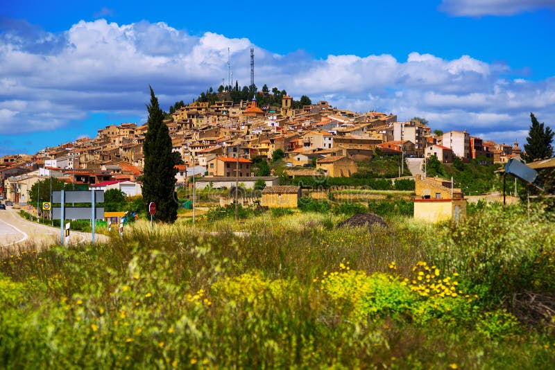 General view of Calaceite stock photo. Image of architectural - 73332056