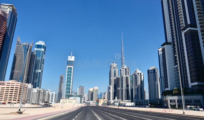 General View of the Central Area of the City Dubai Editorial ...