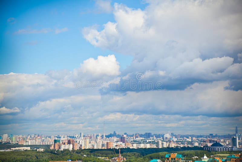 General View of the City and the Sky Stock Photo - Image of landscape ...