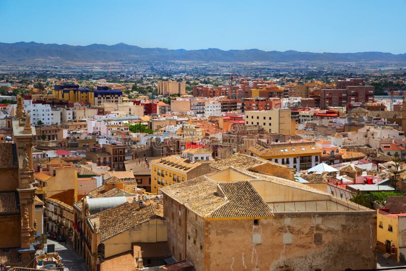 General view of Lorca stock image. Image of scenic, view - 78156591