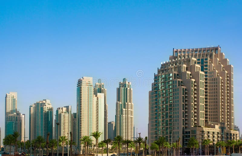 General View of a Residential Area of Dubai, UAE Stock Photo - Image of ...