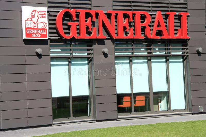 Generali immagine editoriale. Immagine di azienda, assicurazione - 19373525
