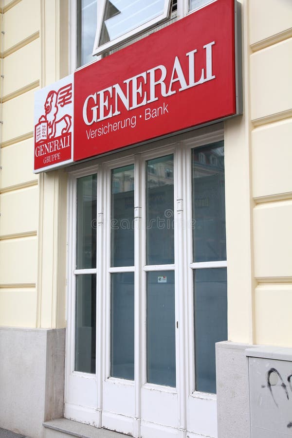 Generali Group Logo On A Skyscraper Facade Reflecting Clouds. Editorial ...