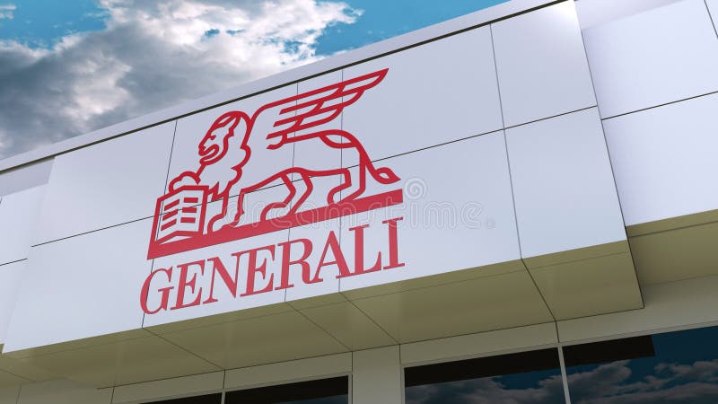 Generali Group Logo on the Modern Building Facade. Editorial 3D ...
