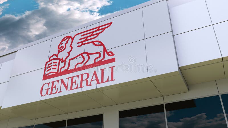 Generali Group Logo on the Modern Building Facade. Editorial 3D ...