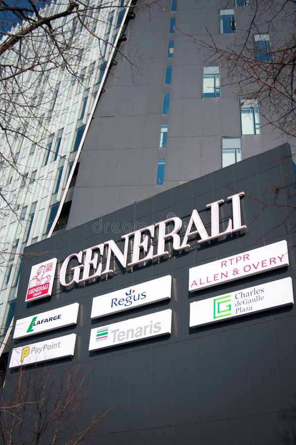 Generali Insurance Company New Skyscraper Editorial Stock Photo - Image ...